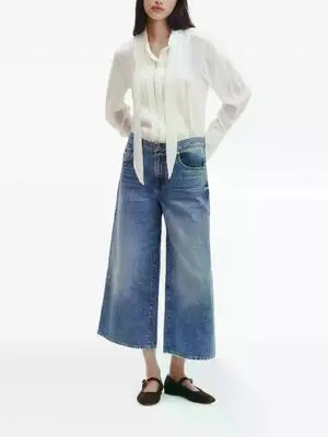 TWP Tiny Dancer Faded-wash Wide-leg Jeans