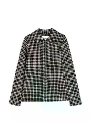 JIL SANDER Check-pattern Zip-front Shirt