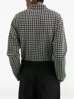 JIL SANDER Check-pattern Zip-front Shirt