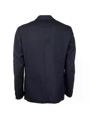 Corneliani Notch-lapel Single-breasted Blazer - Blue