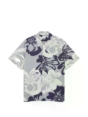 Paul Smith Floral-jacquard Short-sleeve Shirt