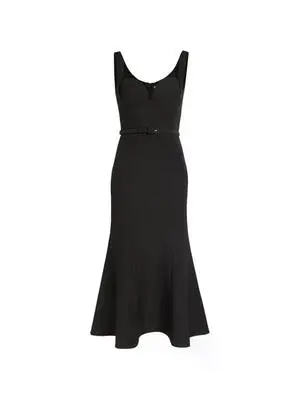Roland Mouret Midi Belted Panelled Dress