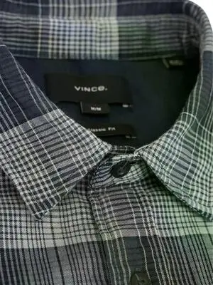Vince Checked Long-sleeve Shirt