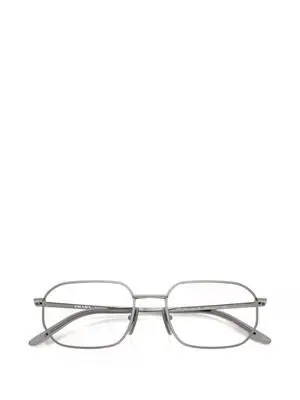 Prada Geometric Octagon Eyeglasses - Grey