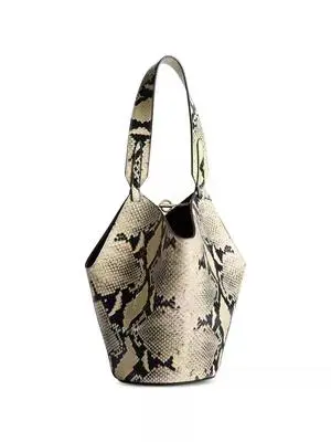 Khaite Mini Lotus Embossed Tote - Neutrals
