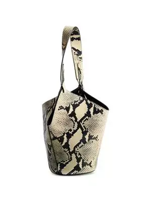 Khaite Mini Lotus Embossed Tote - Neutrals