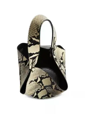 Khaite Mini Lotus Embossed Tote - Neutrals