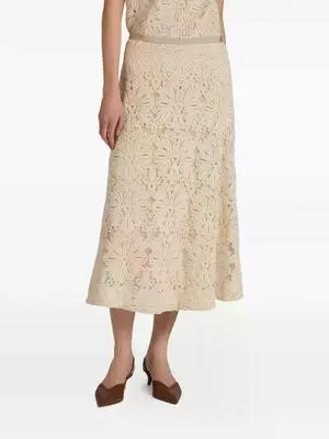 SLOWEAR Macramé Midi Skirt