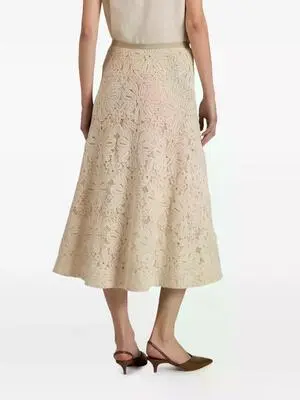 SLOWEAR Macramé Midi Skirt