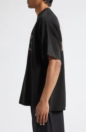 Fear Of God 43 Cotton Graphic T-shirt - Black