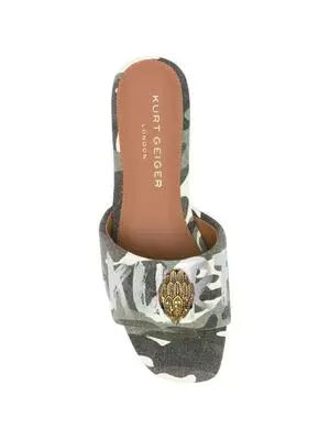 Kurt Geiger Eagle-head Camouflage Sandals - Grey
