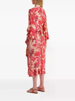 Malìparmi Floral Print Midi Dress
