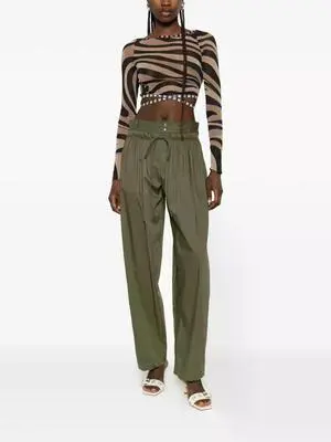 ANIYE BY Drawstring-waist Trousers - Green