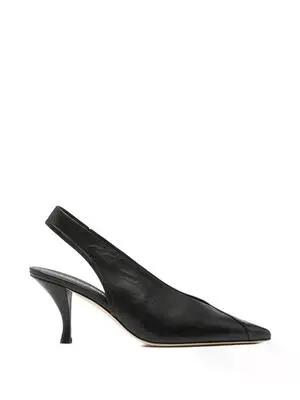 LELLA BALDI Pointed-toe Slingback Pumps - Black