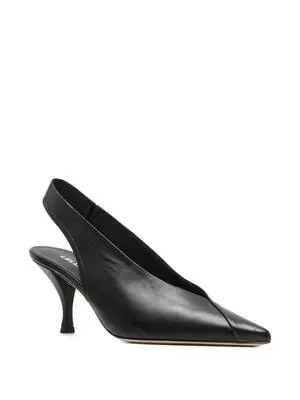 LELLA BALDI Pointed-toe Slingback Pumps - Black