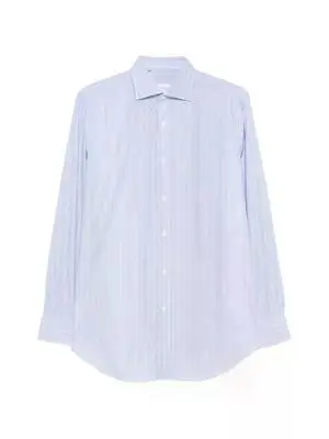 Brioni Striped Long-sleeve Shirt