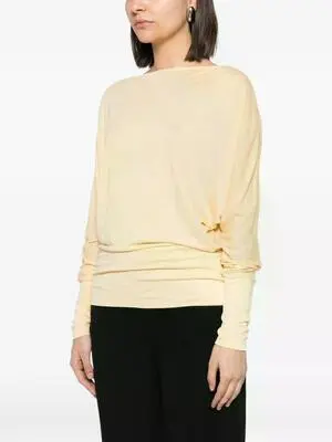 TOTEME Boat-neck Jersey Sweater - Yellow