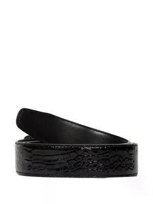 Karl Lagerfeld Croc-effect Leather Belt