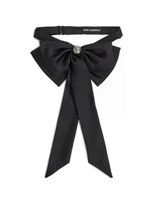 Karl Lagerfeld K/autograph Bow Tie - Black