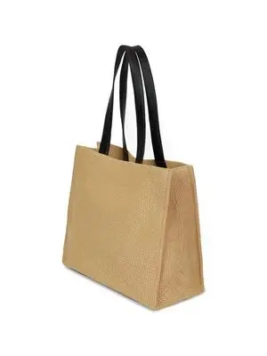 Karl Lagerfeld Raffia-effect Tote Bag