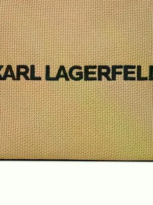 Karl Lagerfeld Raffia-effect Tote Bag