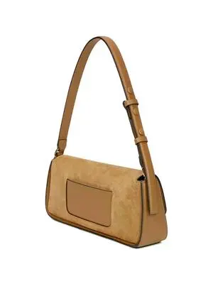 Karl Lagerfeld Signature Suede Shoulder Bag
