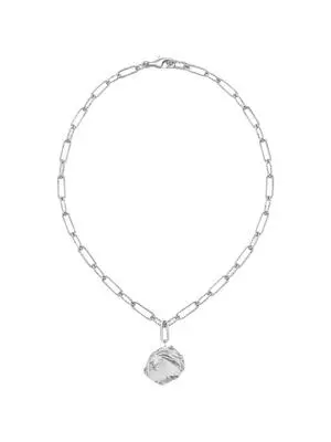 YOJ Chain Pendant Necklace - Silver