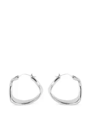 YOJ Maxi Astin Hoop Earrings - Silver