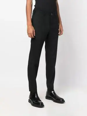 Incotex Wool-blend Tailored Trousers - Black