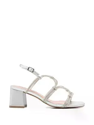 Bibi Lou Silver Tone Sandals For Women