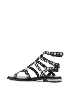 Ash Parkour Stud-embellished Leather Sandals