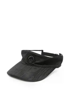 MARINE SERRE Curved Peak Cap - Black