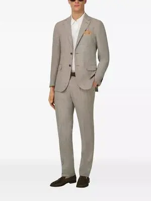 Boggi Milano Micro Patterned Double Pleat Suit