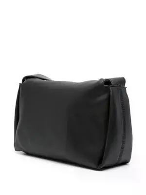 Calvin Klein Logo-embossed Leather Shoulder Bag