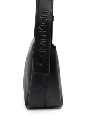 Calvin Klein Logo-embossed Leather Shoulder Bag