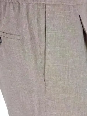 Incotex Pleated Drawstring Trousers - Neutrals