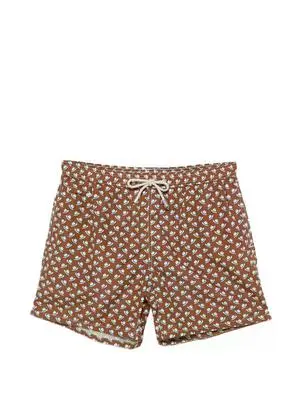 MC2 SAINT BARTH Hat-print Swim Short