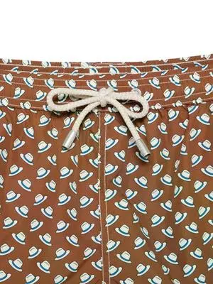 MC2 SAINT BARTH Hat-print Swim Short