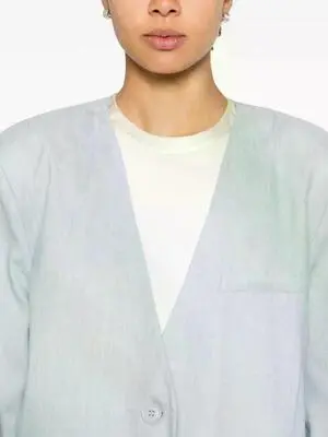 ELEH V-neck Blazer - Blue
