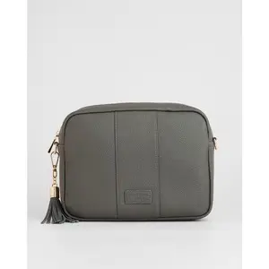 POM POM LONDON City Plus Crossbody Bag - Volcano Grey