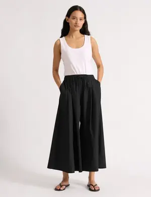 ALBARAY Cotton Wide Leg Culottes