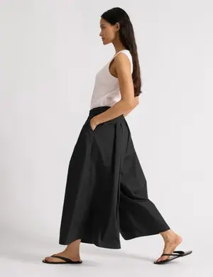 ALBARAY Cotton Wide Leg Culottes