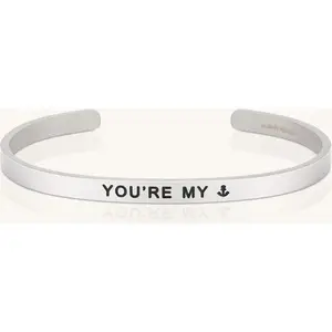 MANTRA You're My Anchor Bracelet - Silver