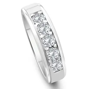 BLISS DIAMOND 1 1/2ct Lab Grown Diamond Ring In 10k Gold Five Stone