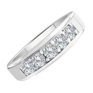 BLISS DIAMOND 1 1/2ct Lab Grown Diamond Ring In 10k Gold Five Stone