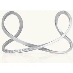 MANTRA Infinity Cuff Bracelet - Silver