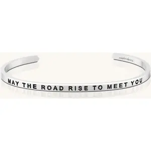 MANTRA May The Road Rise To Meet You Bracelet Silver