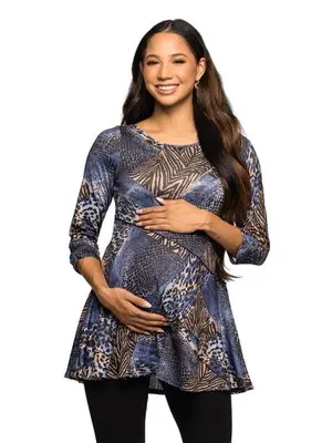 24seven Comfort Apparel Layered Kaftans Tunics