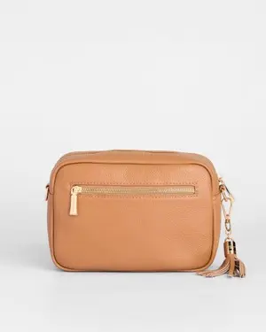 POM POM LONDON City Crossbody Bag - Maple