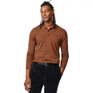 AUBIN Chapel Merino Long Sleeve Polo